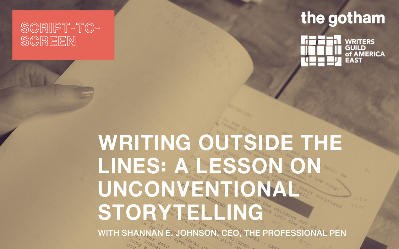Script-to-Screen: Writing Outside the Lines | Writers Guild of America East