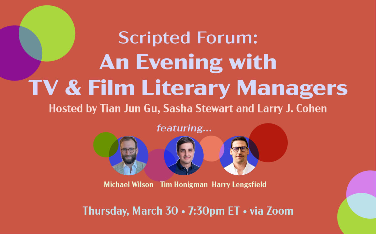 Scripted Forum: An Evening With TV & Film Literary Managers | Writers ...
