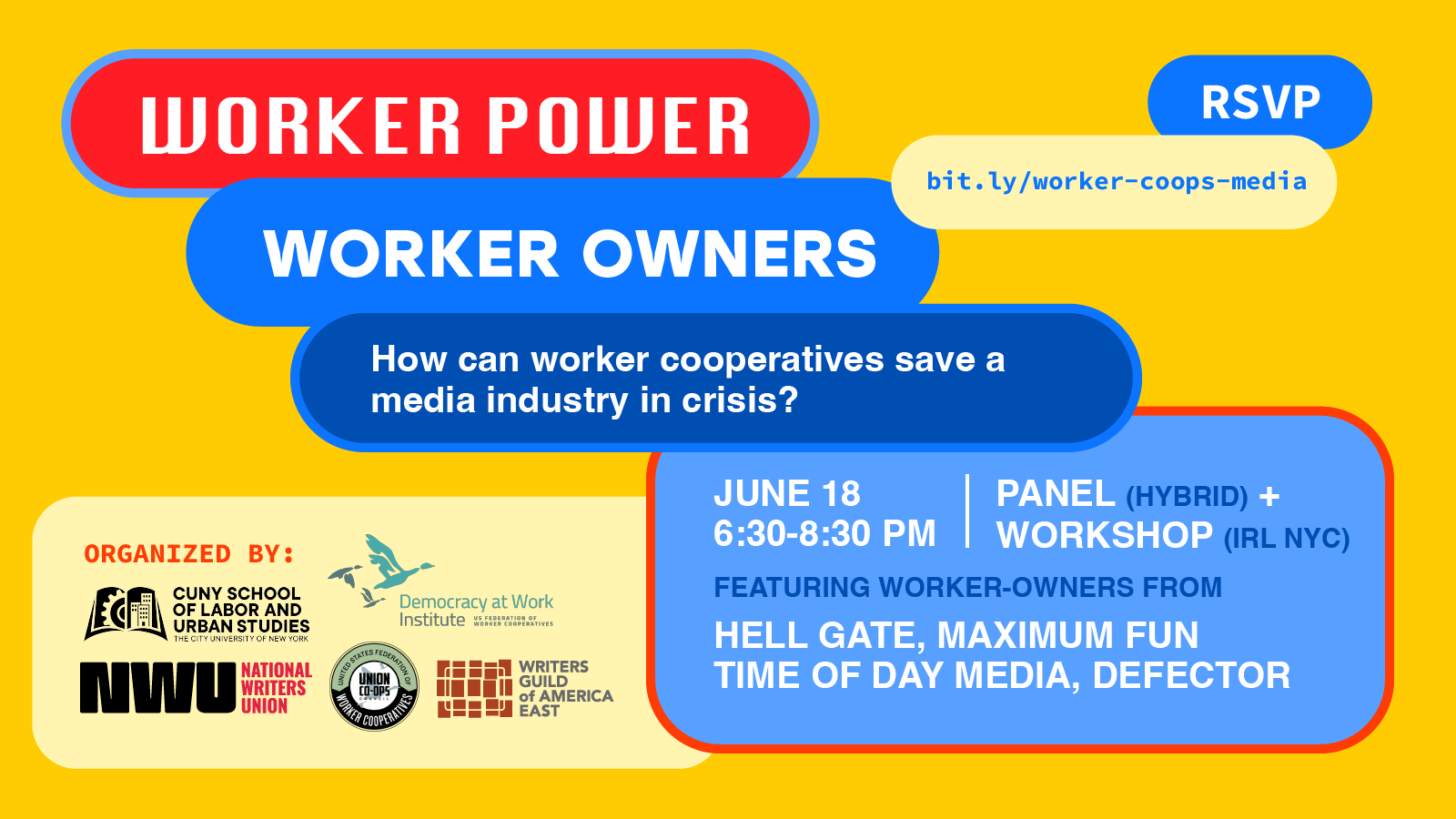 Worker Power, Worker Owners: A Panel on Worker Cooperatives in Media ...